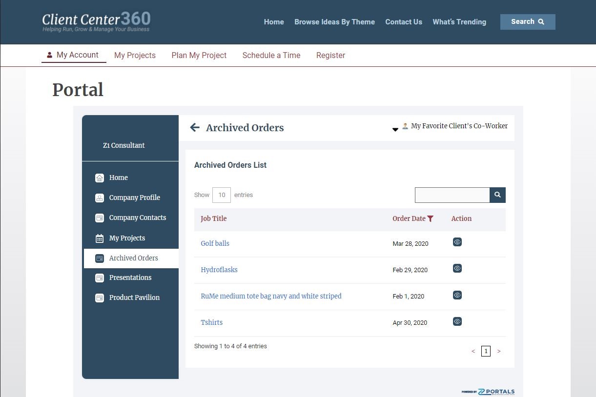 Client Resource Center – Client Portal